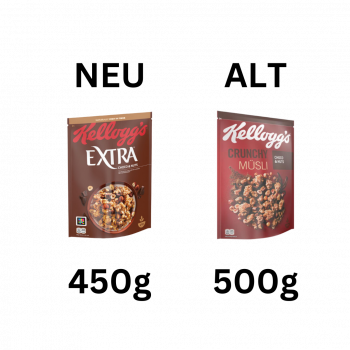 Haushalt-und-Genuss.at - Kellogg's Müsli Extra Choco & Nuts, 450 Gramm