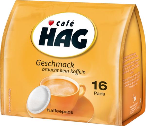 Haushalt-und-Genuss.at - Café Hag Kaffee-Pads, entkoffeiniert, 16 Portionen